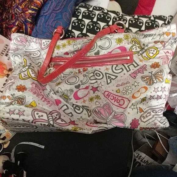 Coach | Bags | Coach Butterfly Graffiti Tote | Poshmark
